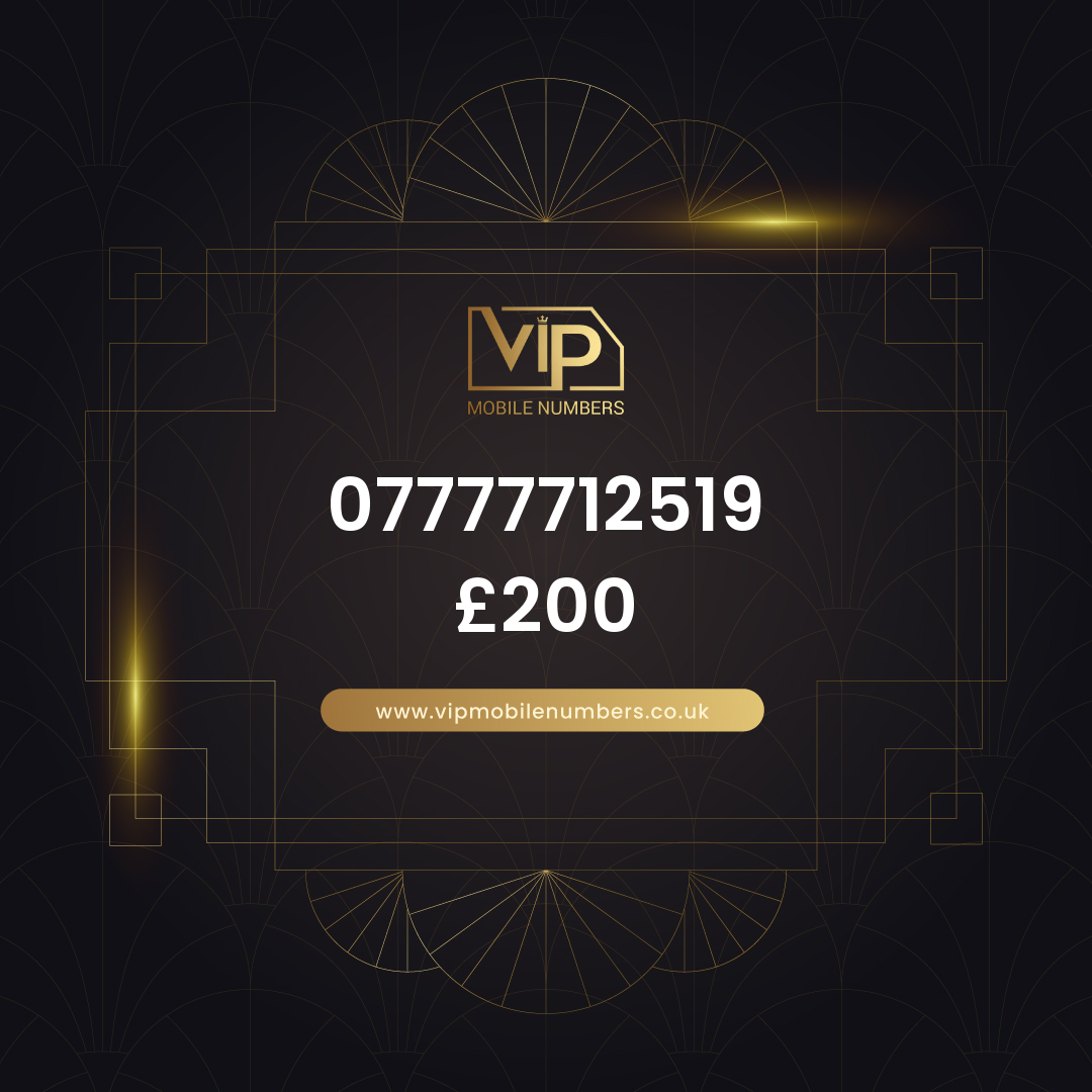 Uk gold numbers for sale 07777712519 - Available on O2, EE, Vodafo